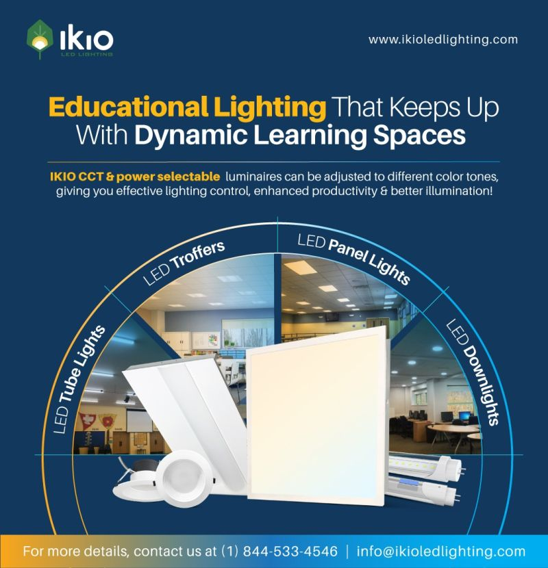 Ikio LED Lighting Makes Going Back to School Lit! – The Reeves Company – Lighting Manufacturer ...