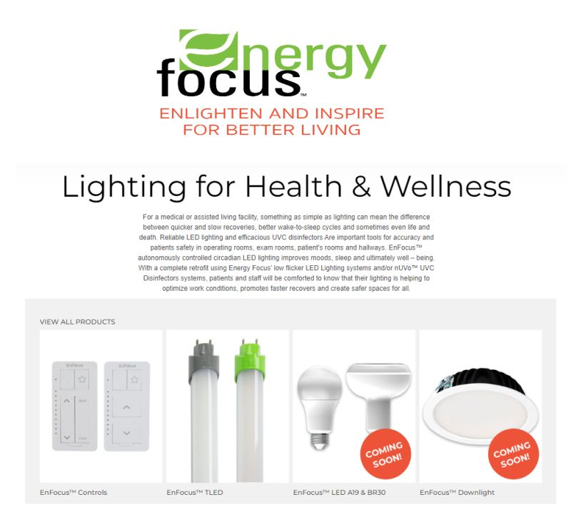 EnergyFocus Focuses on Lighting for Health & Wellness! – The Reeves ...
