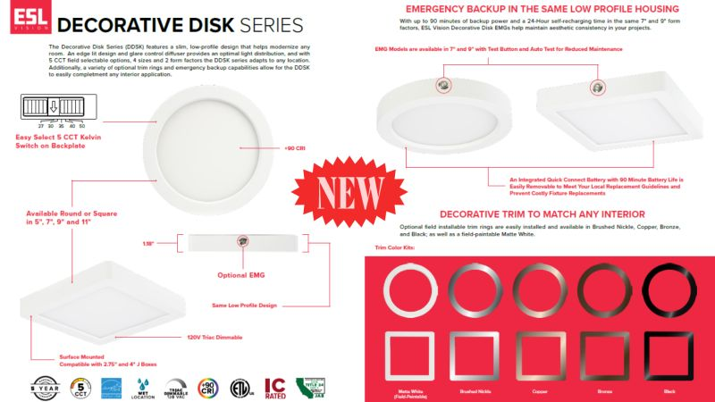 Introducing ESL Vision’s New Decorative Disk Series (DDSK)! – The ...