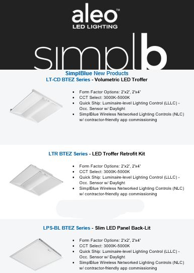 Keep it Simple with Aleo LED Lighting SimplB! – The Reeves Company ...