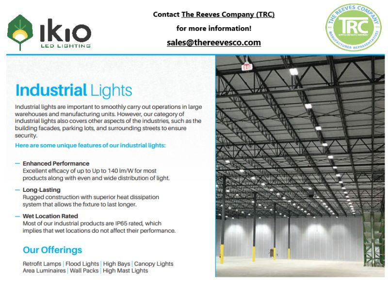 Turn to Ikio LED Lighting for Industrial Lighting! – The Reeves Company ...