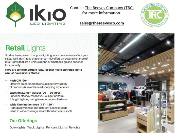 Ikio LED Lighting Has Solutions for Retail Lighting! – The Reeves ...