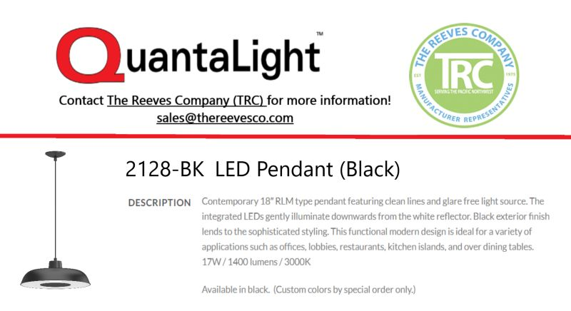 Create Cozy Restaurant Lighting with QuantaLight! – The Reeves Company ...