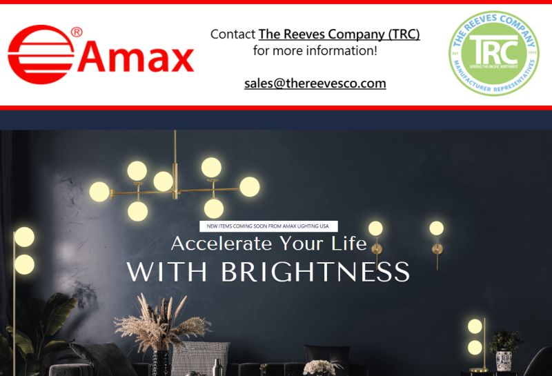 Amax Website is Getting a Make Over! – The Reeves Company – Lighting ...