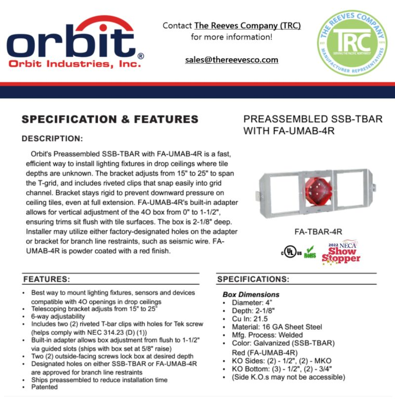 Orbit Industries is Stocked and Ready to Rock!!! – The Reeves Company ...