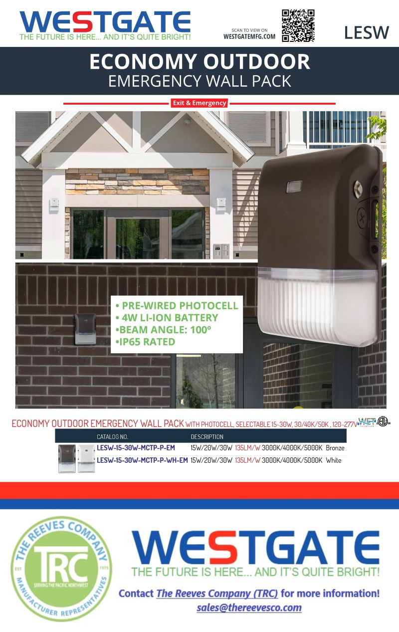 Westgate’s Emergency Wall Packs Add Peace of Mind! – The Reeves Company ...