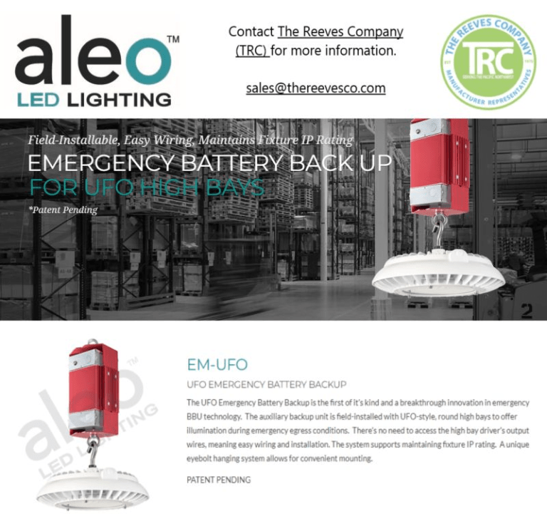Aleo LED Lighting is a Great Emergency Back Up! – The Reeves Company ...