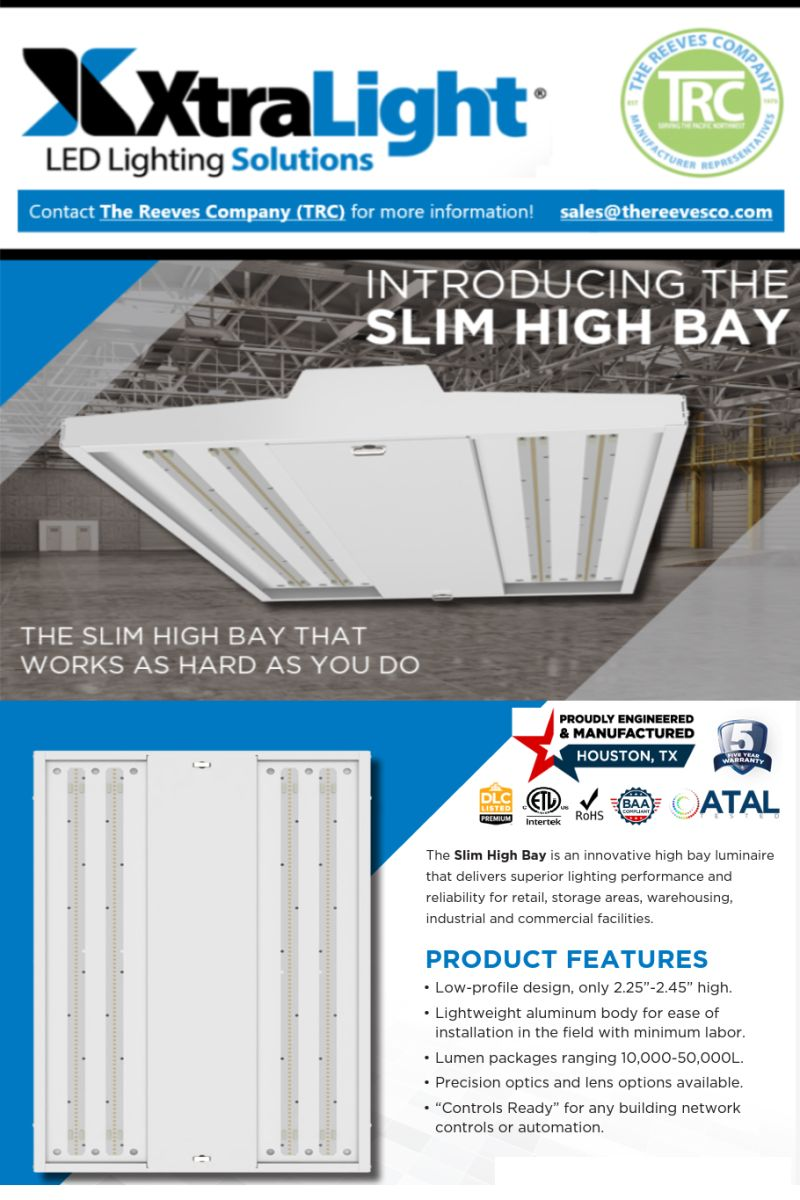 Introducing the Slim High Bay from XtraLight LED Lighting Solutions ...