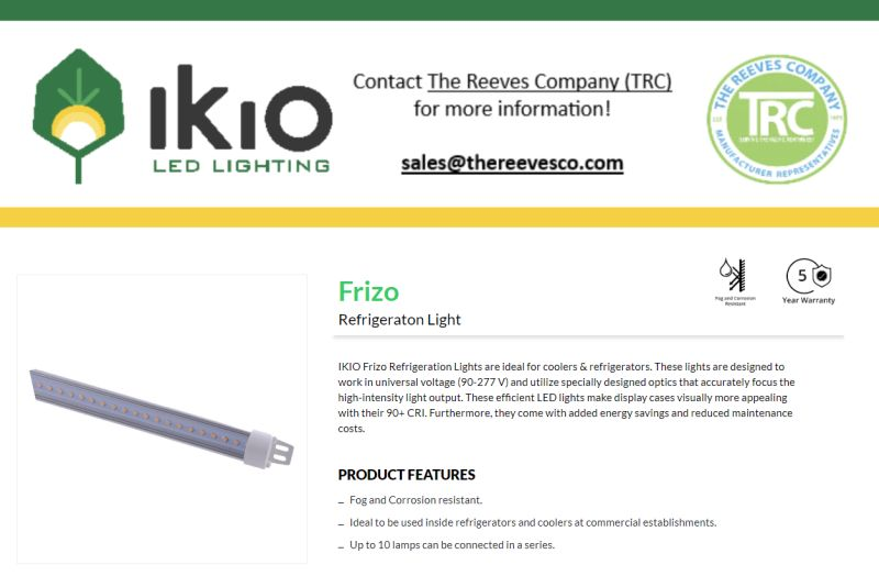Ikio LED Lighting Illuminates in Cool Spaces! – The Reeves Company ...