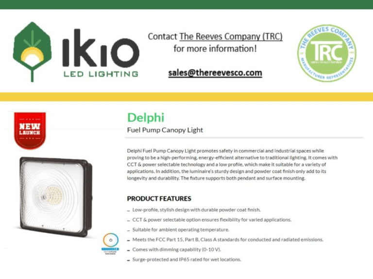 NEW Solutions from Ikio LED Lighting! – The Reeves Company – Lighting Manufacturer Representatives